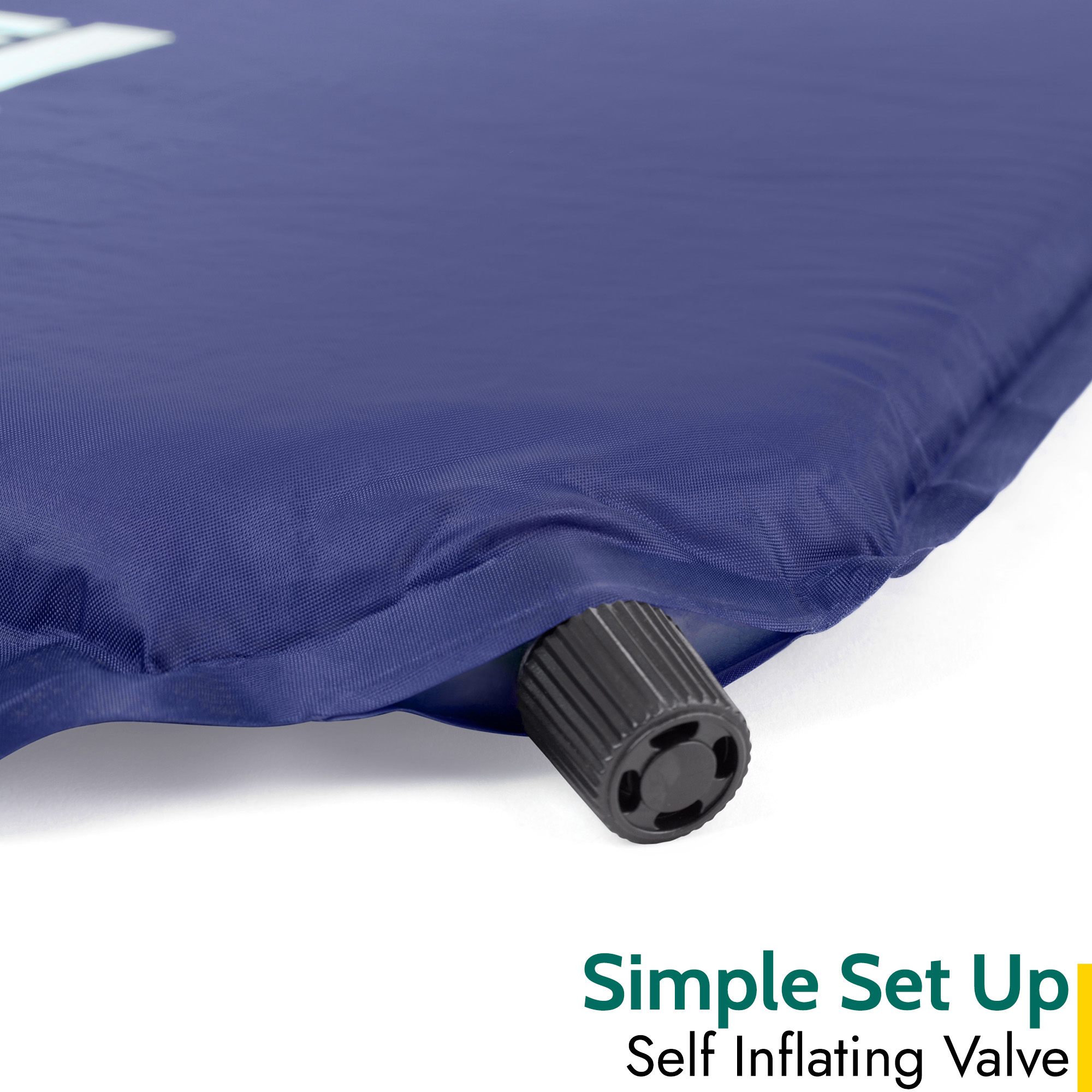 Single Camping Mat Self Inflating Inflatable Camp Roll Mattress With ...