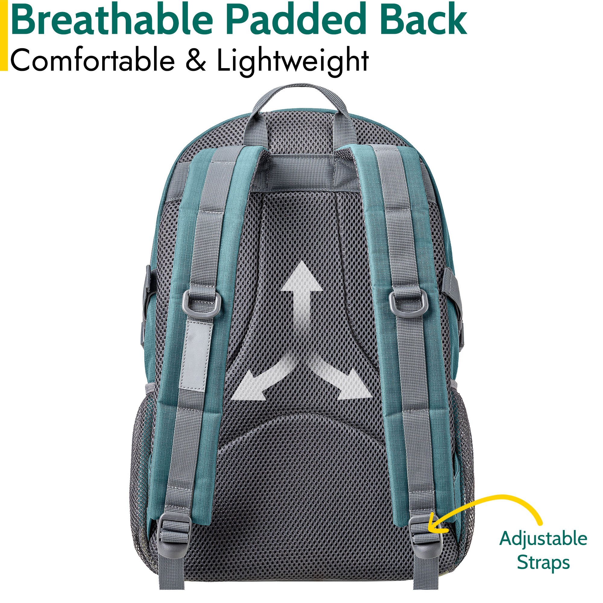 Trail 30L Backpack Padded Straps Multi Pocket Daypack School Work ...